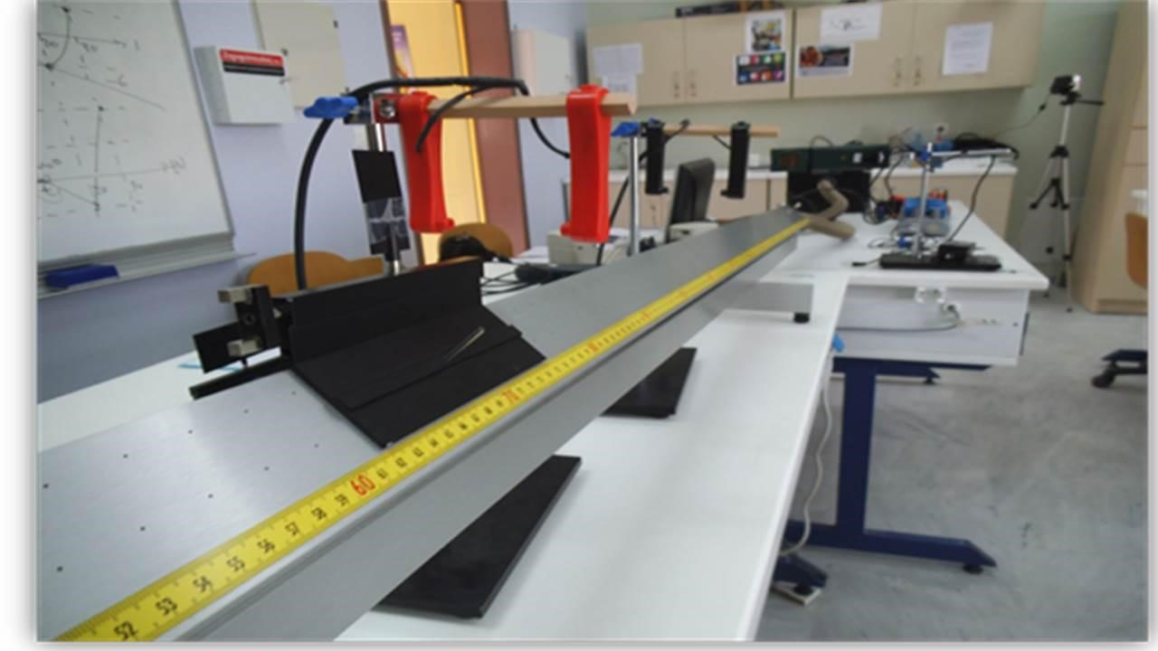 Calculation of gravity acceleration using a sloping track – Work ...